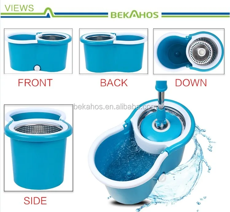 Easy Life Hand Press Floor Cleaning Mob with Long Pole