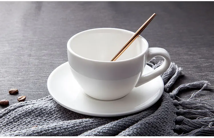 150ML 250ML 300ML 350ML Porcelain Coffee Cup Sets OEM/ODM Ceramic Drinkware for Restaurant Hotel ...