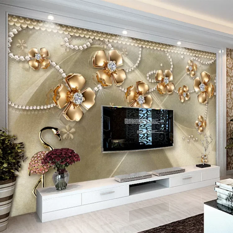 Modern 5d Haixing Diamond Al Murad Wallpaper Custom For Home Decoration ...