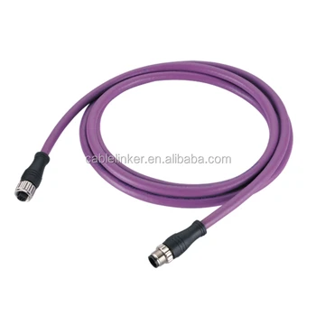 Can-bus Canopen Cable Plug With M12 5pin Male To Female Canopen Cable ...