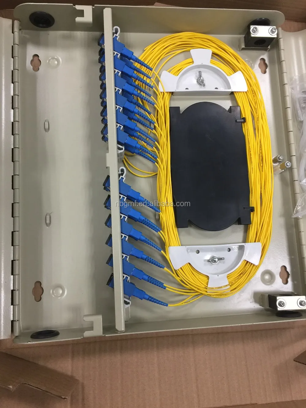 Ftth 24 Core Wallmount Fiber Optic Otb Patch Panel Distribution Frame ...