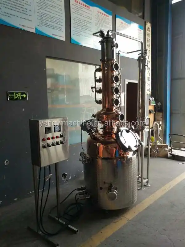 Hot Sale 200l Copper Alcohol Distillation Equipment For Wine Distillery ...