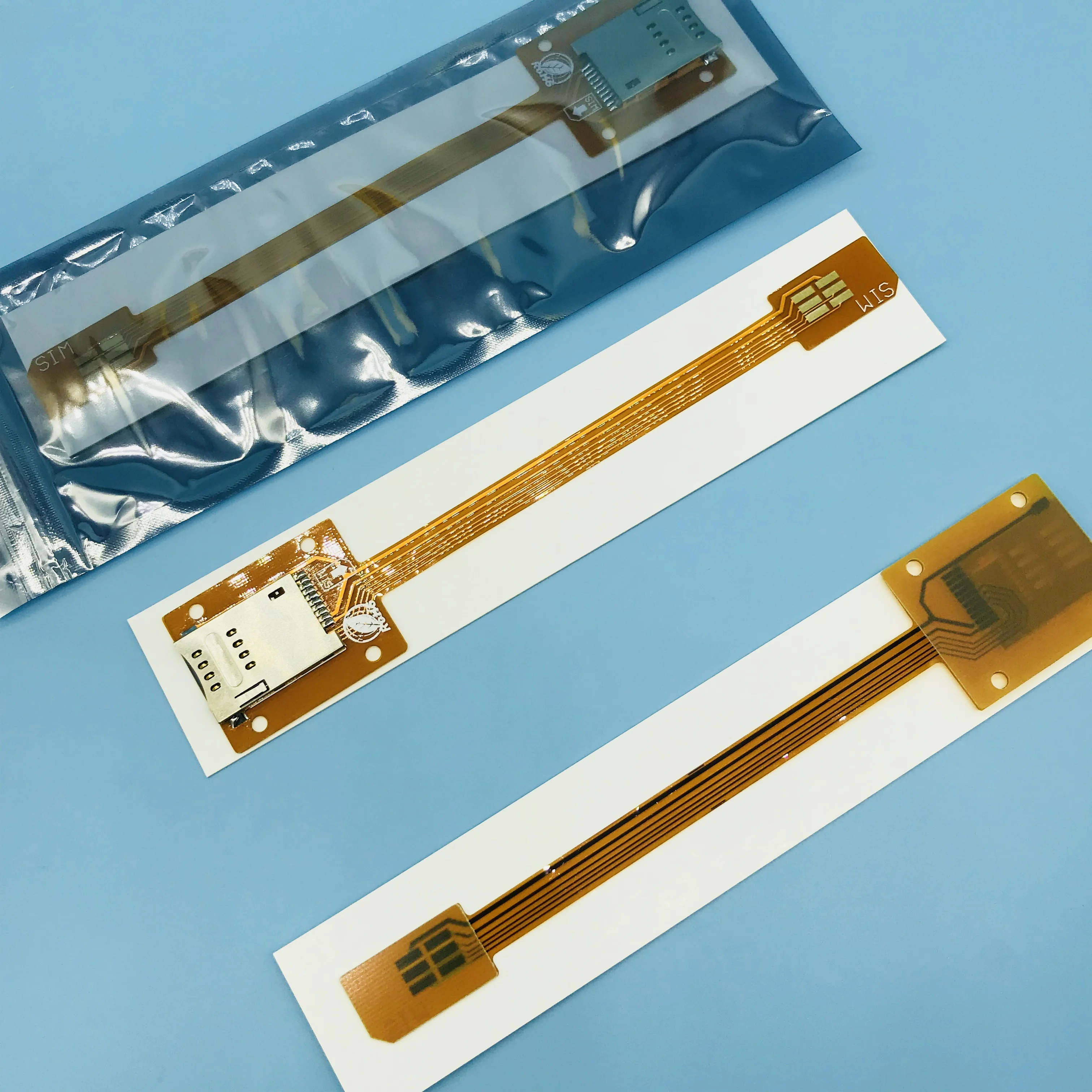 160mm Length Sim To Sim Card Extender With Push Slot Fpc Flat Cable ...