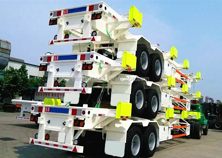 China Manufacture 20ft 40ft Terminal Trailers Combo Chassis Skeleton ...