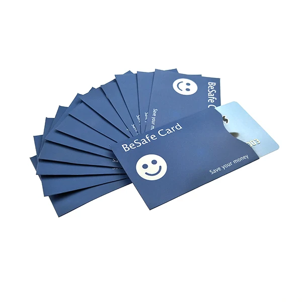 Custom Paper Credit Card Holder Rfid Blocking Plastic Credit Card ...