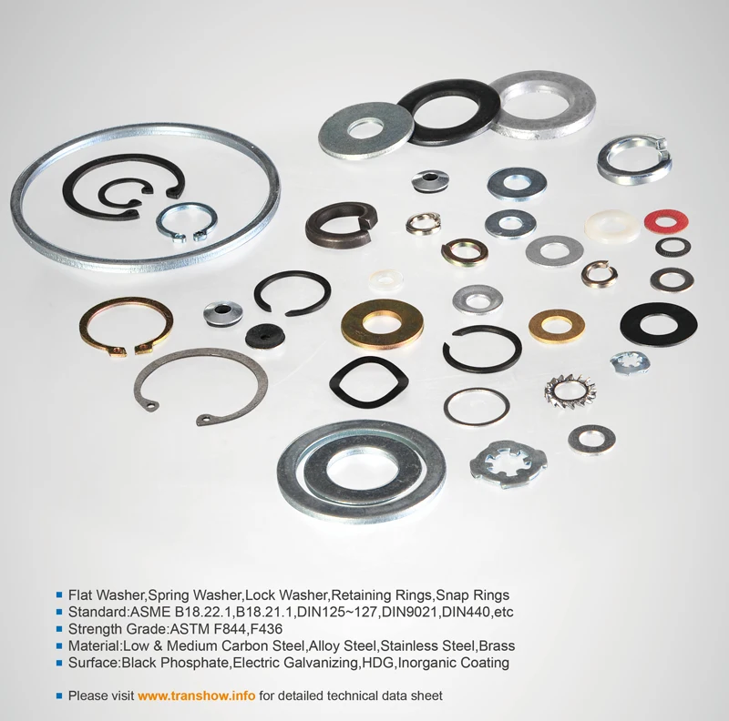 ANSI ASME SAE USS DIN ISO All Metal Stamped Flat Washers