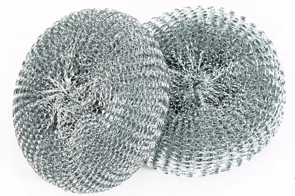Kitchen Utensils Galvanized Mesh Pot Scrubber/stainless Steel Scrubber ...
