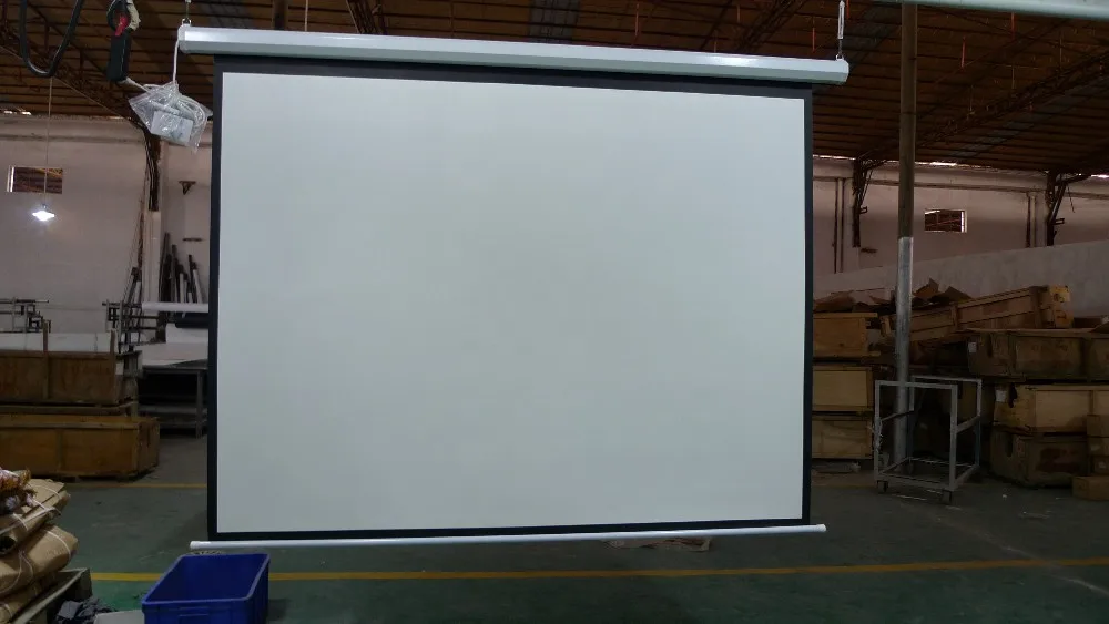 300inch Wall Mounted Ceiling Tubular Motor Electric Screen Projector 4: ...