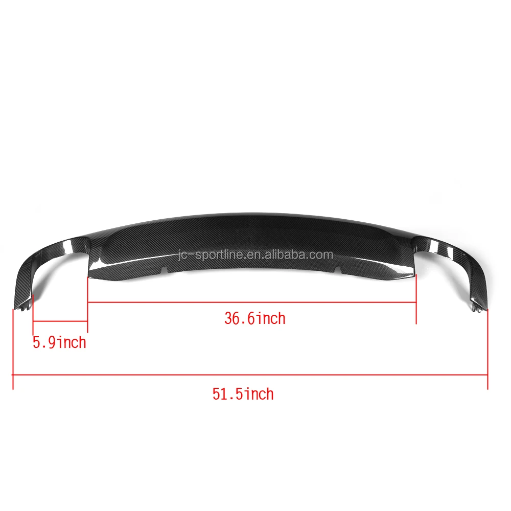 Auto Carbon Fiber Rear Bumper Diffuser For Volkswagen Vw Scirocco 13-15 ...