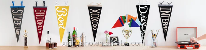 Custom Triangle Hanging Felt Wall Pennants - Buy Custom Felt Triangle ...