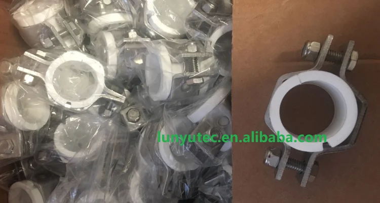 Stainless Steel Sanitary Hexagonal Pipe Hanger with PVC Insert