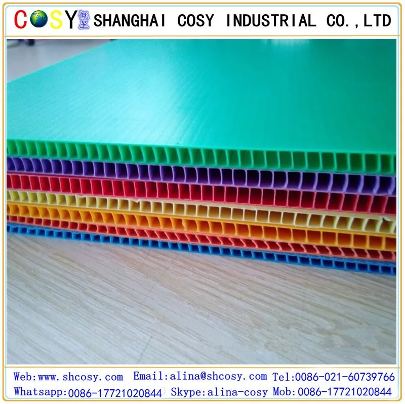 Pp Corrugated Plastic Cardboard Sheets/corrugated Plastic Sheets 4x8 ...