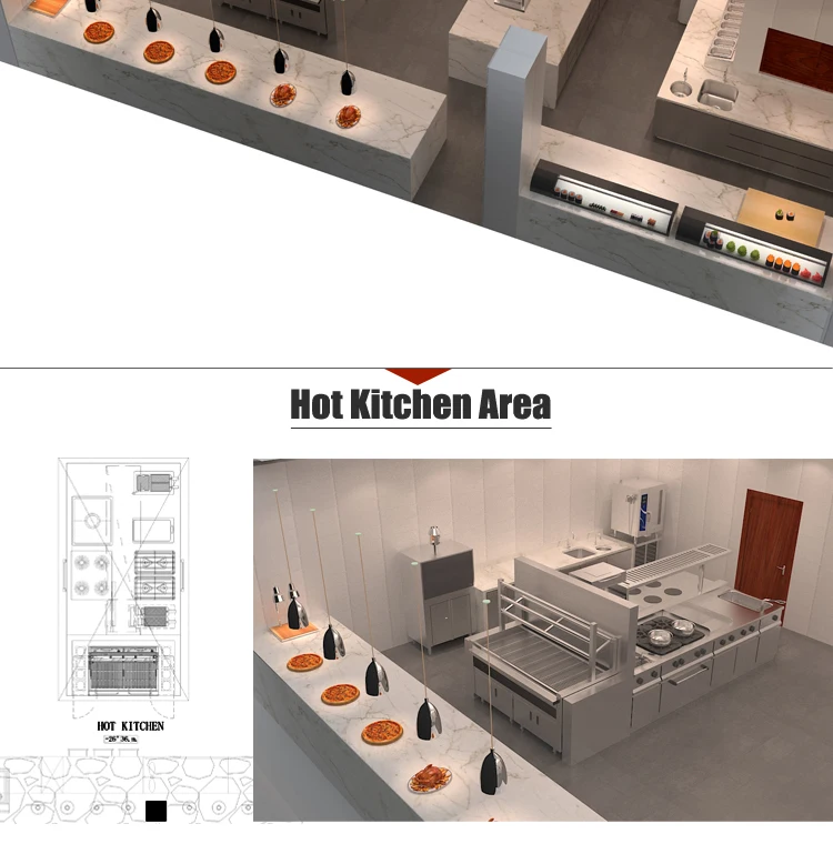 Custom Kitchen Cabinets and Hotel Restaurant Equipment - Full Set ...