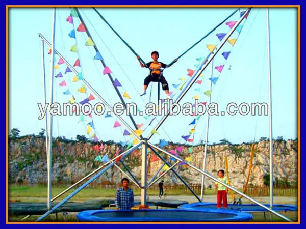 Bungee Jumping Trampoline Amusement Park Gymnastic Reverse Bungee Ride ...