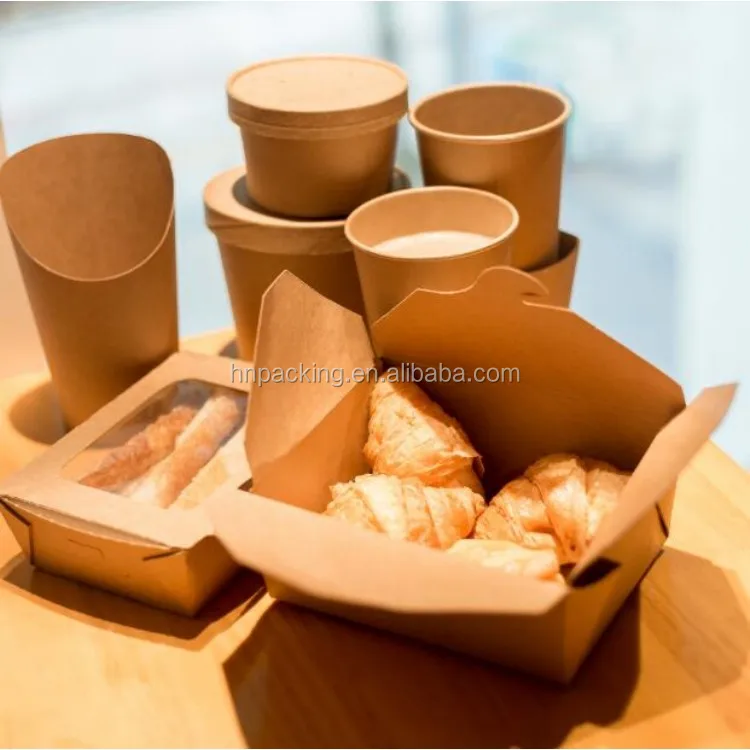 Kraft Degradable Food Take Away Box Bio - Buy Box Bio,Bio Take Away Box ...
