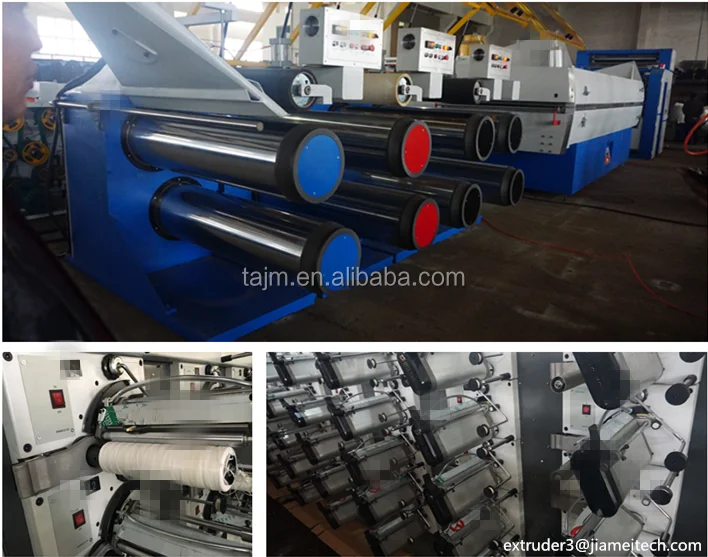 Polipropileno fibrillated hilado de la rafia máquina de extrusión/pp ...