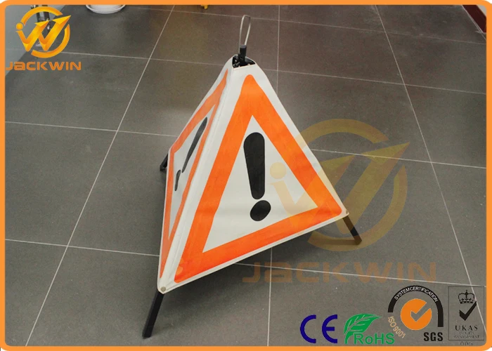 Collapsible Tripod Warning Sign With Stand Foldable Emergency ...