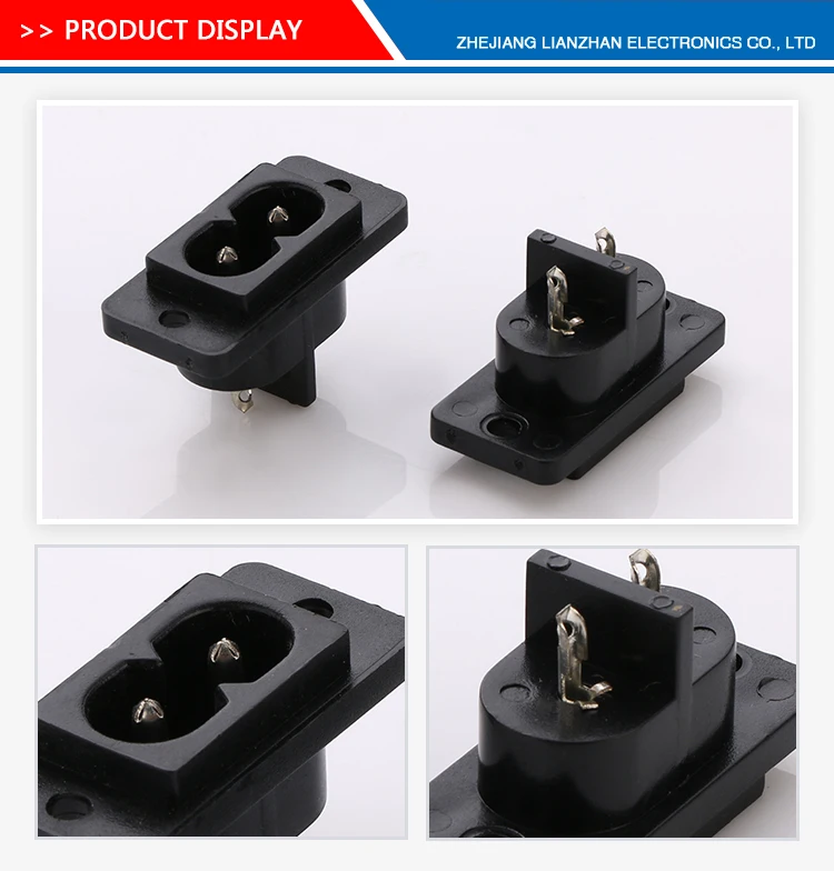 3 Pins Ac Power Socket Industrial Power Socketconnector 2.5a Electrical ...