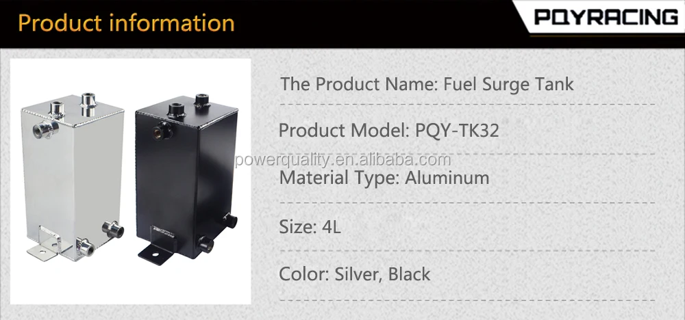 4 Litre Alloy Fuel Swirl / Surge Tank Kit/ Fuel Surge Tank 4l Pqy-tk32 ...