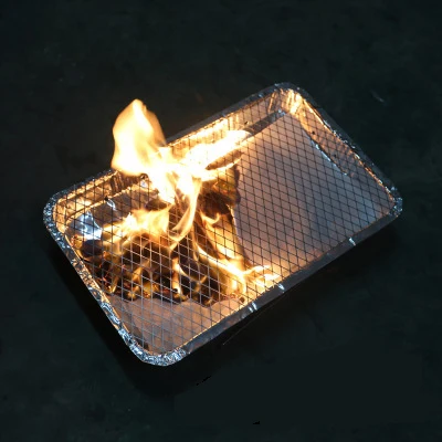 Aluminum Foil Cheap Quick Light Grill One Time Use Instant Bbq Grill ...