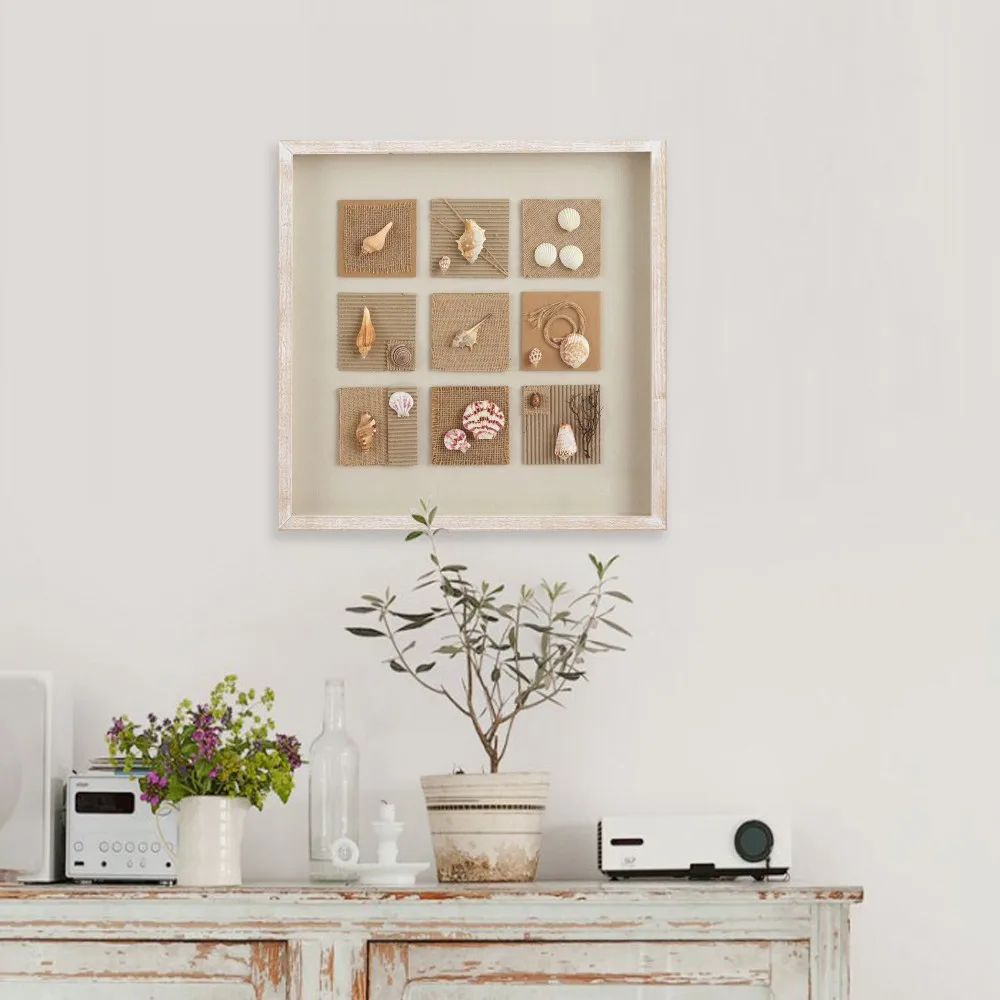 Home decor Sea Shell Framed Modern Wall Art 3D Shadow Box| Alibaba.com