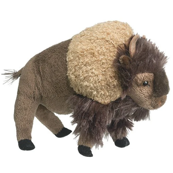 10" Standing Lifelike Long Plush Buffalo Stuffed Toys,Stuffed Buffalo ...