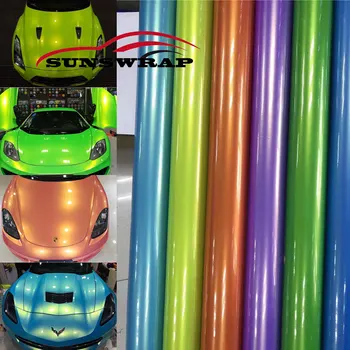 Various Gloss Color Shift Vinyl Wrap For Car Wrap Films With Bubble ...