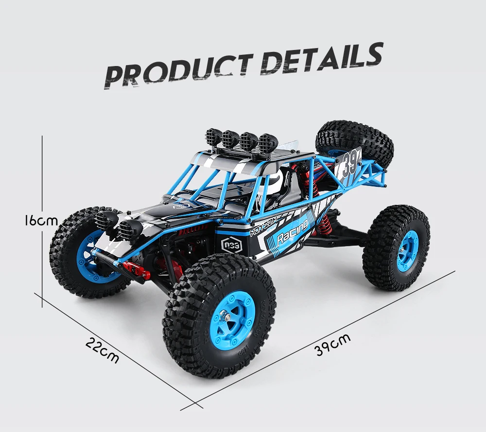 JJRC Q39 RC Car 1:12 4WD Electric 40KM/H - Off Road Remote Control ...