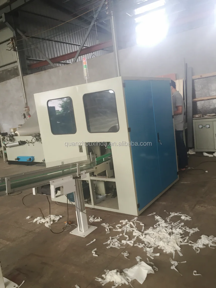 Easy Operation Complete Soft Tissue Nylon Bag Packer Facial Tissue ...