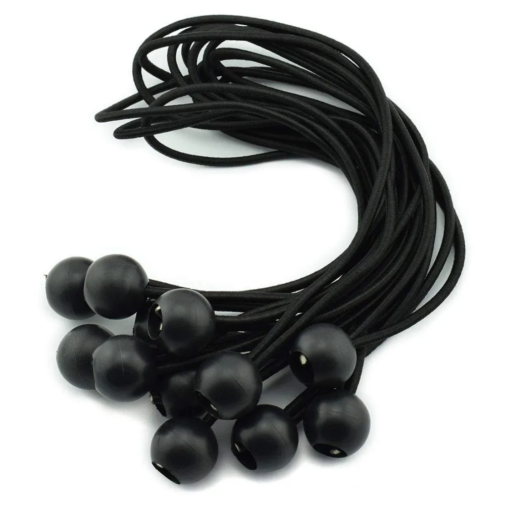 Polyester 15cm*5mm Black Plastic Ball Bungee Cord Tent Rope - Buy ...