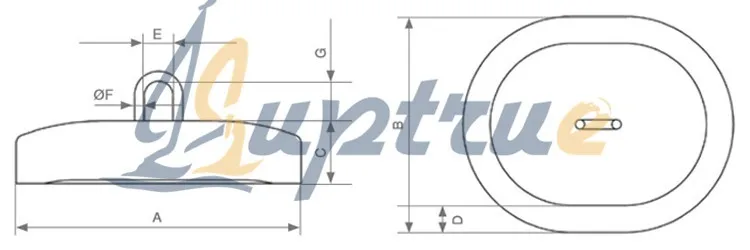 5ton Clump Weight Mooring Buoy - Durable Cast Iron Sinker