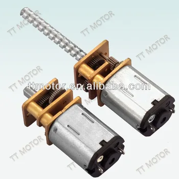 Gm12-n20va 12mm Dc Gear Motor With Screw Thread Shaft M3 M4 - Buy Screw ...