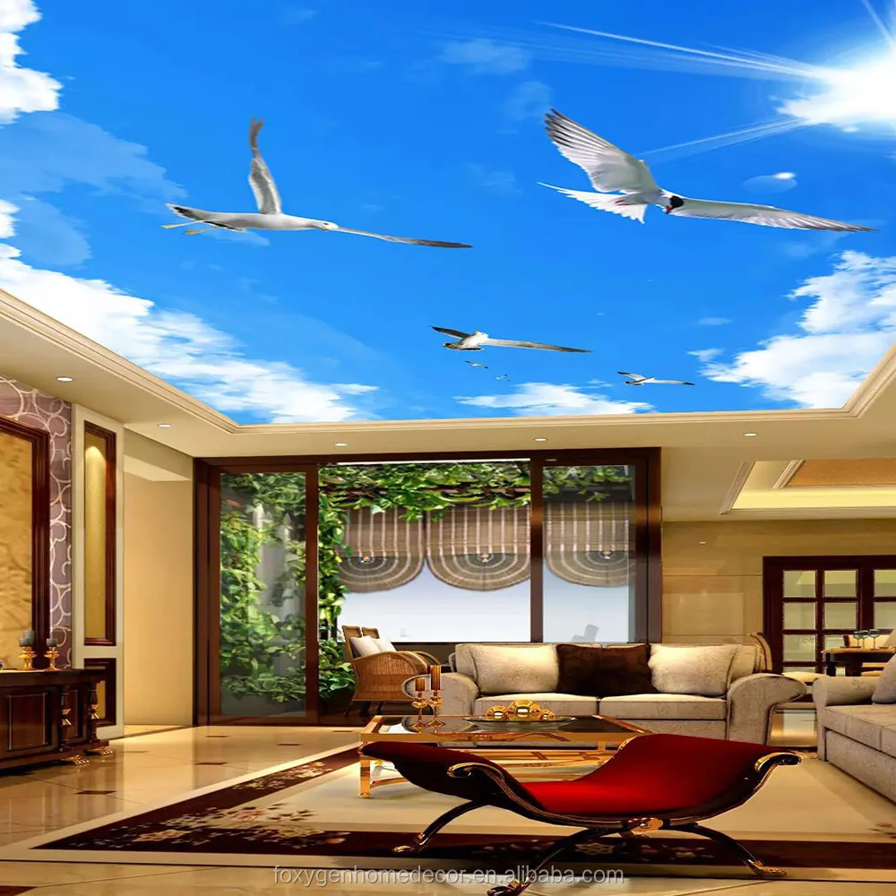 Modern Fabric Suspended Ceilings - PVC False Hotels Ceiling