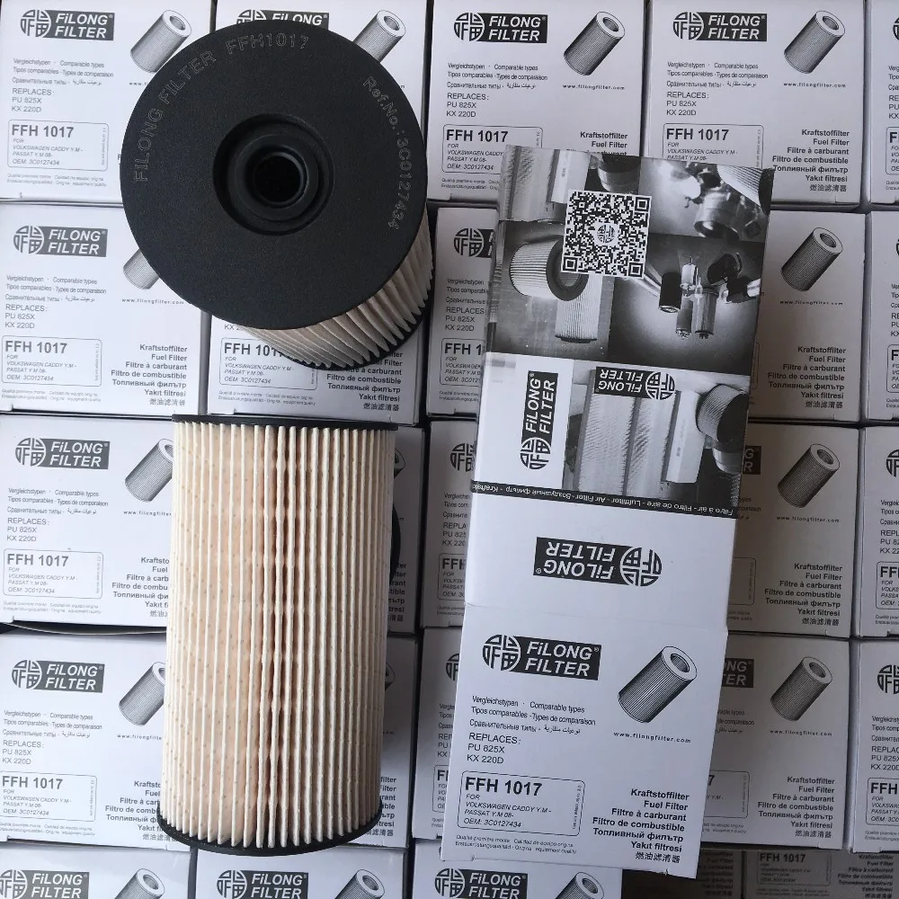 FILONG tipos de filtro de combustible diesel para VW FFH-1017 3C0127434 ...