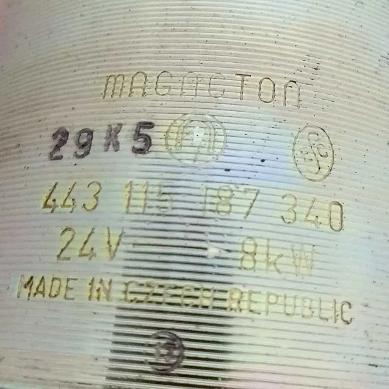 Original T2 Starter 24V 8kW for TATRA 815 - New Starter Assembly with ...