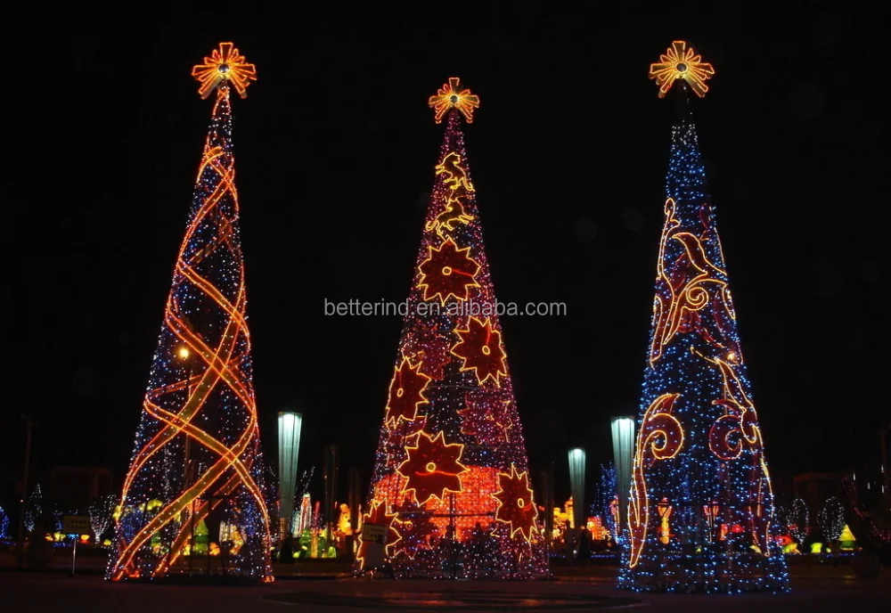 Outdoor Led Christmas Tree For Commercial Street Decorations - Buy ...