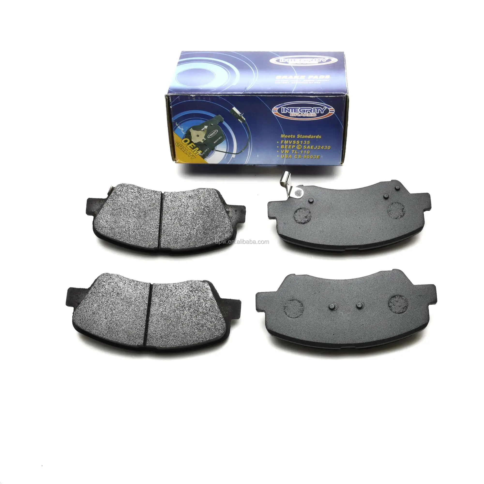 Semi-metallic Non-asbestos Brake Pads Set For Hyundai Accent - Buy ...