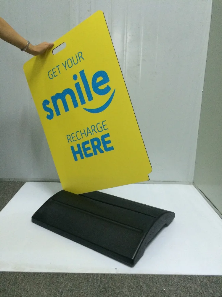 Dual-sided ACM Plastic and ABS Board Advertising Poster Stand
