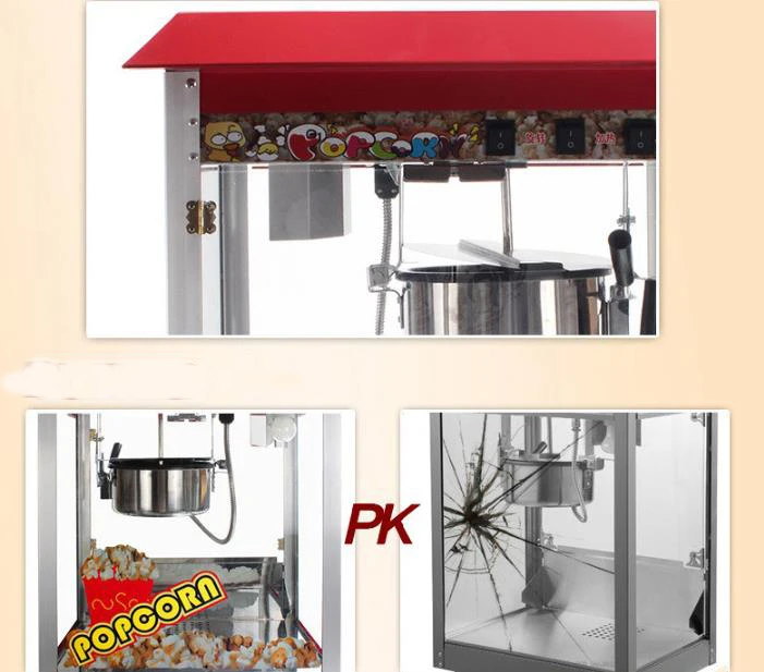 Popcorn Vending Machine Electric Popcorn Making Machine Double Kettle ...
