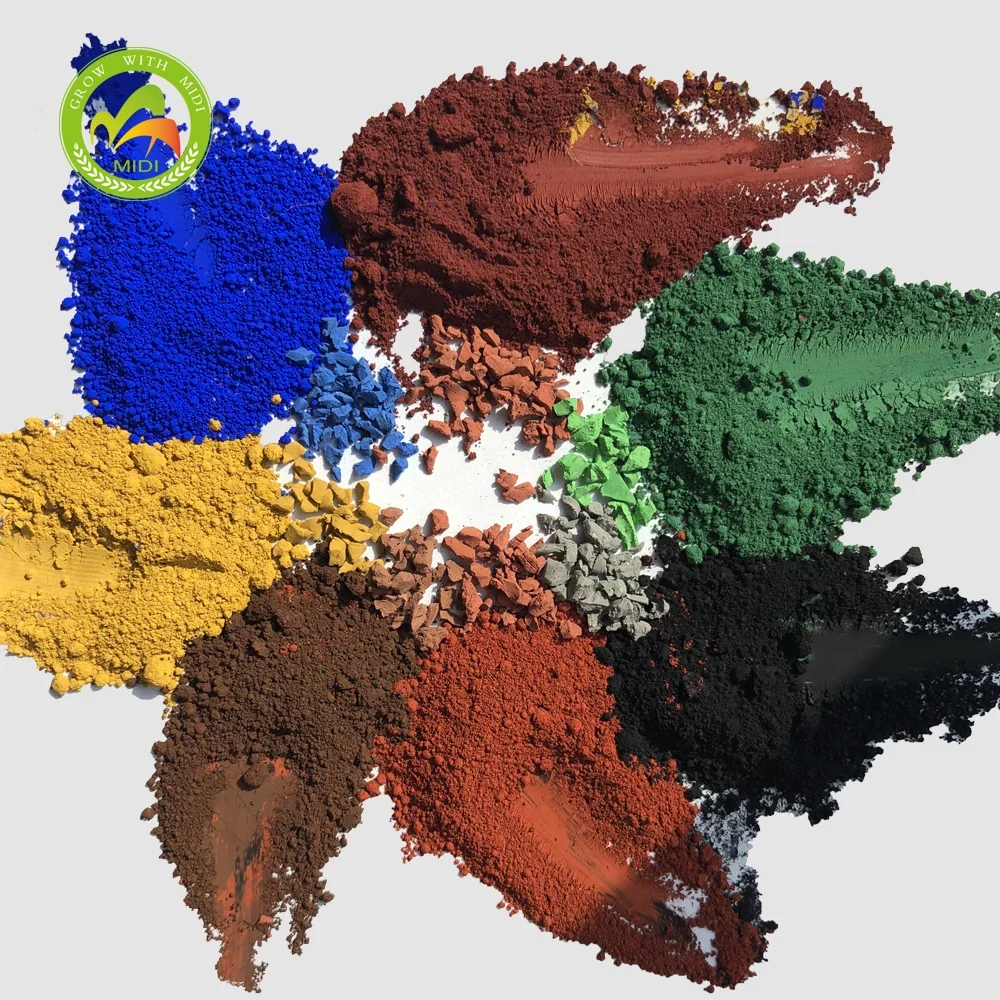 Cement Pigment Iron Oxide Powder Fe2o3 Powder Many Color For Colorful ...