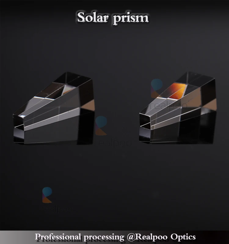 Optical Glass Solar Power Prism For Solar Energy Concentrating ...