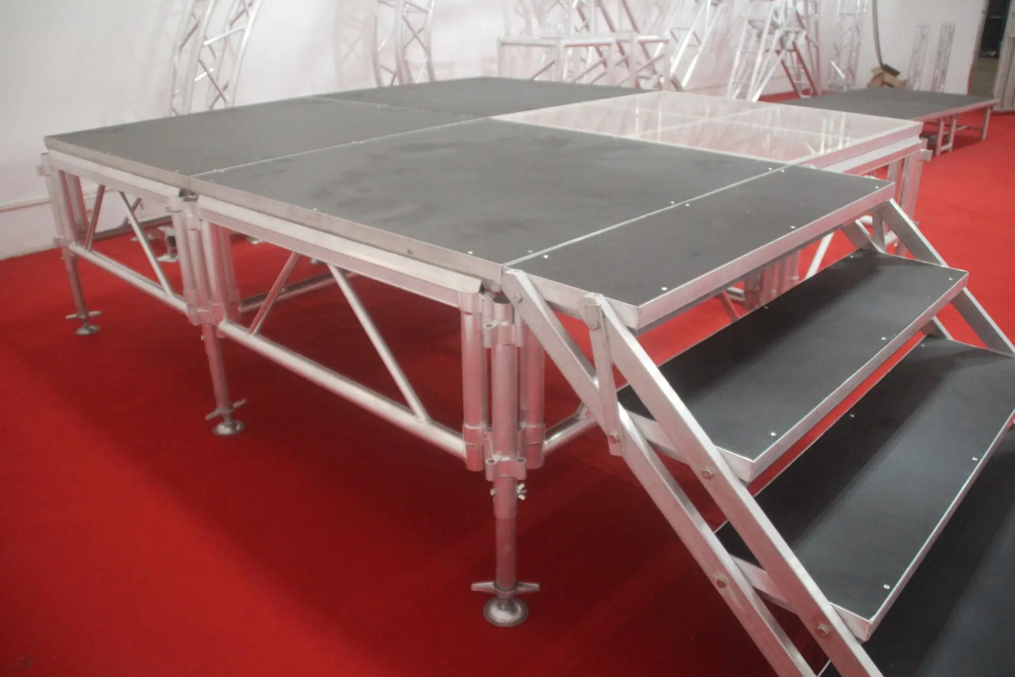 Outdoor Stage Stage Of Aluminium Height Adjustable Panel Color Red ...