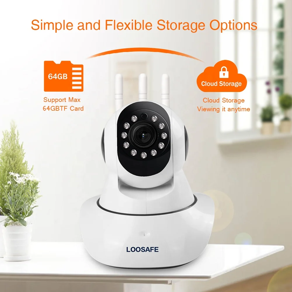 Loosafe Wireless 720p Indoor Ip Camera Wifi Cctv System Home Security ...