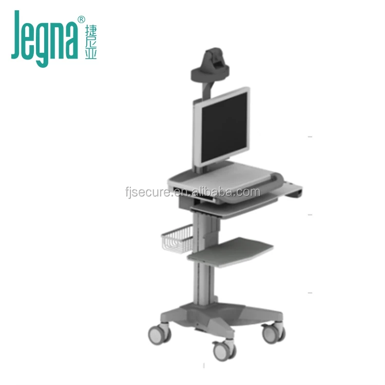 Hospital White Mobile Computer Medic Cart With Silent Casters - Buy ...