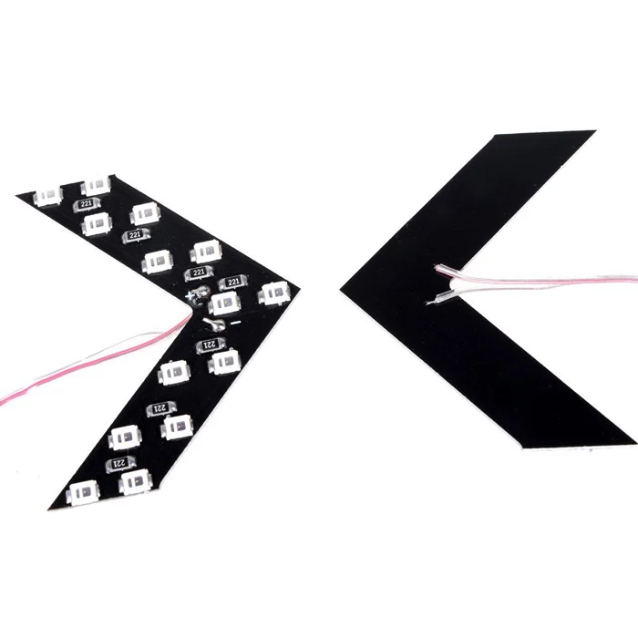 Led Side Mirror Arrow Panel Indicator Add-on Blinker Turn Signal Light ...