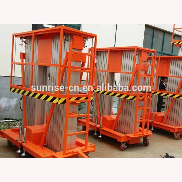 300kg Adjustable 6-12m Height Movable Portable Electric Aerial Work ...