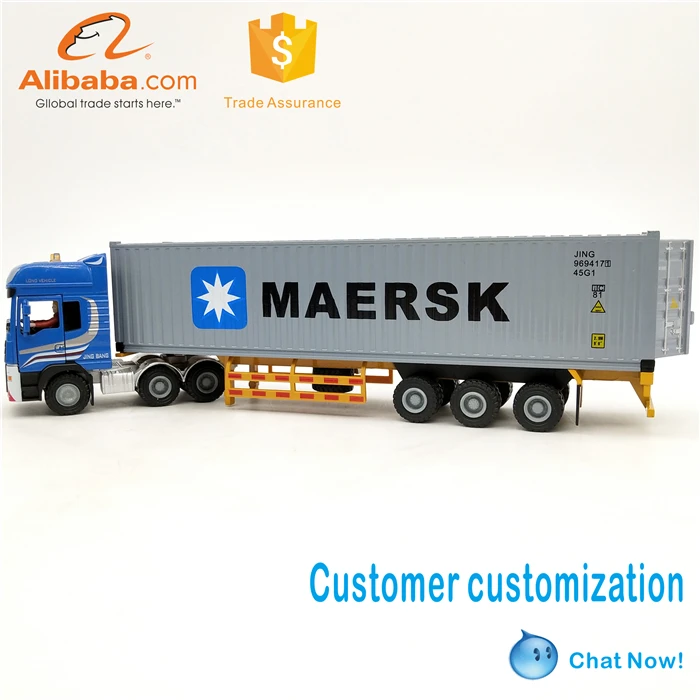 1 50 Diecast Container Truck Model Maersk Container Truck Model Model ...