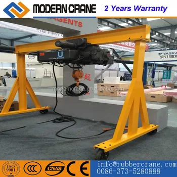500kg 800kg 1000kg Mini Gantry Crane With Electric Hoist | Small Gantry ...