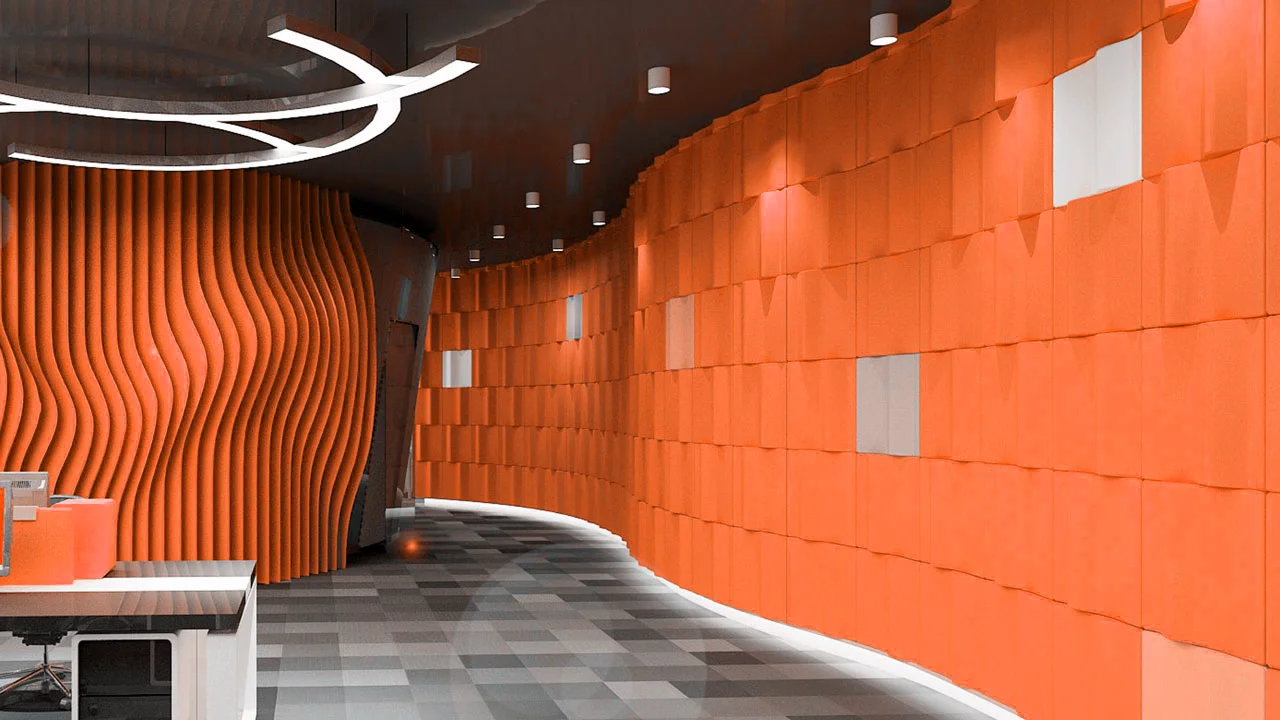 8mm Thickness Polyester Acoustic Panels Panel Materials Used In ...