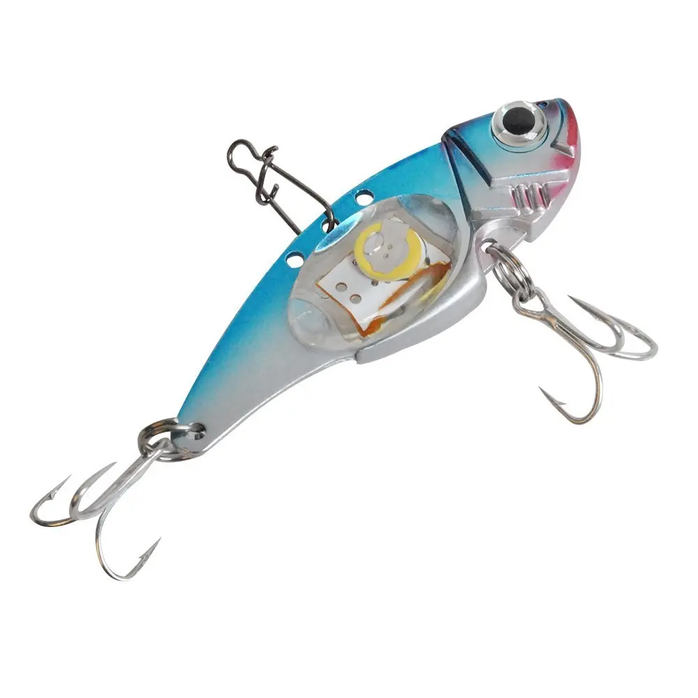 Luminous Electronic Fish Shaped Bait Vib Blinking Flashing Fishing Lure ...